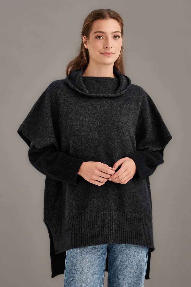 Step Hem Poncho