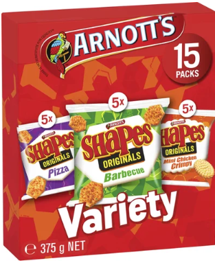 Shapes Crimpy Chicken Multipack [Pack of 8] - Arnott's - 200g