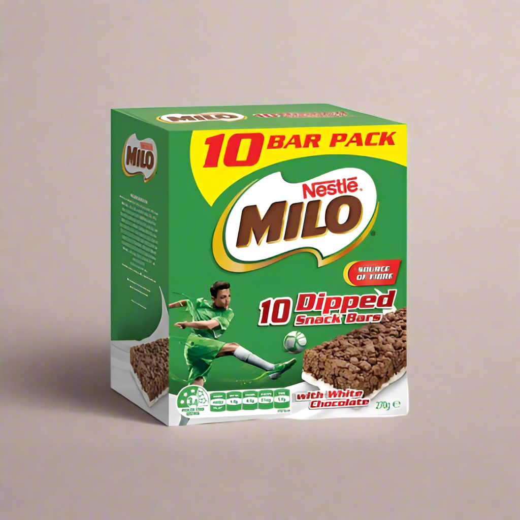 Milo Dipped With White Chocolate Snack Bars [Pack of 10] by Nestle - 2